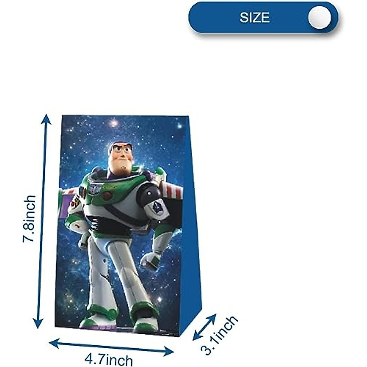 NF Orange 18pcs Buzz Lightyear Party Gift Bag,Birthday Party Decorations Supplies. (18 Counts)