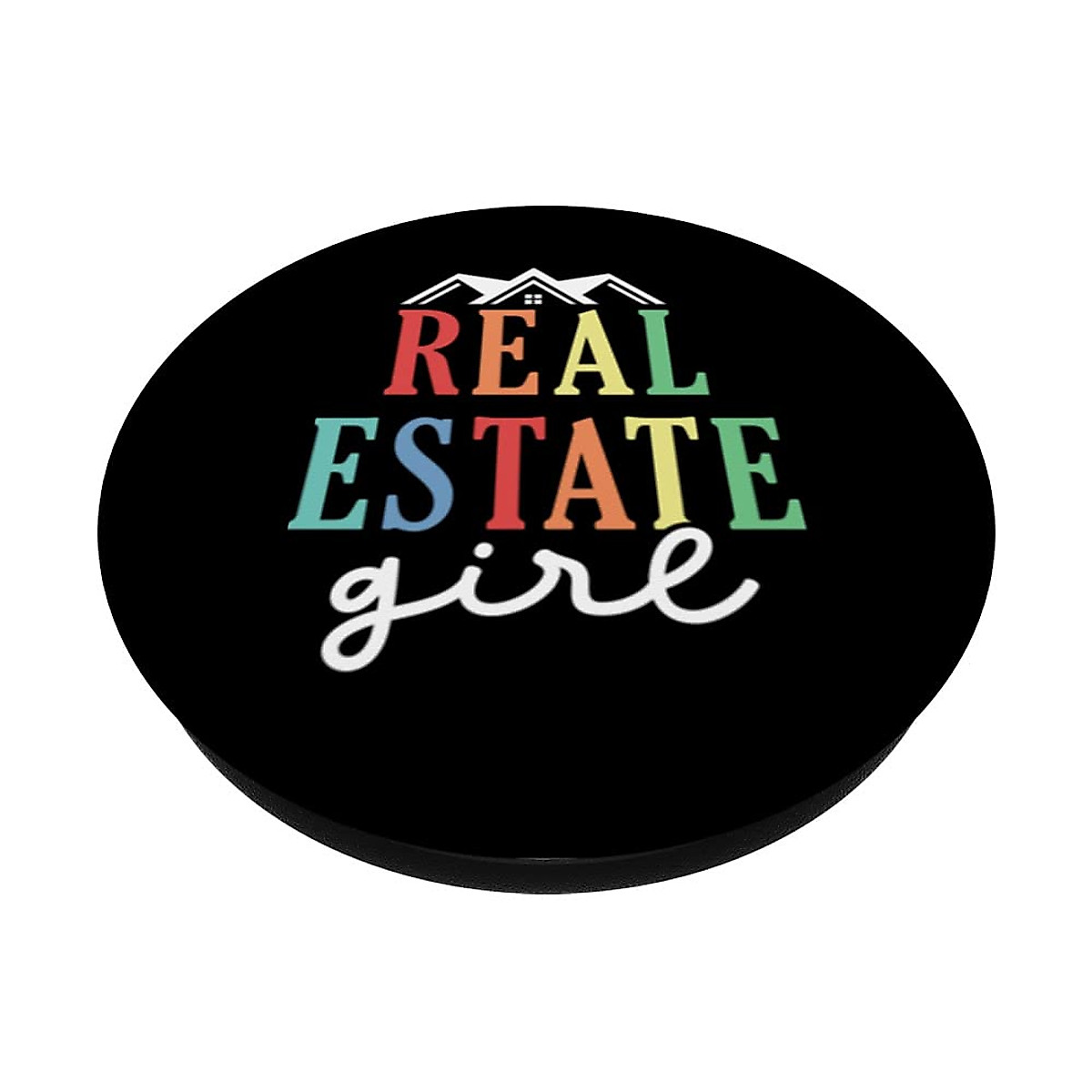 Real Estate Agent Girl Realtor House Property Apartment Rent PopSockets Swappable PopGrip