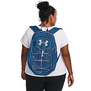 Under Armour unisex-adult Hustle Mesh Backpack, (426) Varsity Blue/Varsity Blue/White, One Size Fits Most