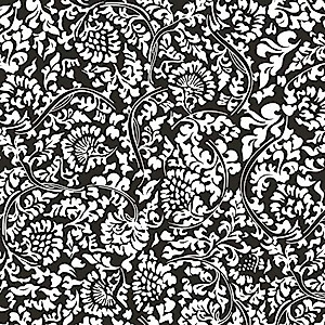 Con-Tact Brand Creative Covering Self-Adhesive Vinyl Drawer and Shelf Liner, 18" x 20', Mirabella Black & White