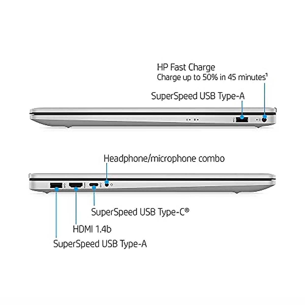 2021 HP 17.3" HD+ Touchscreen Laptop Computer, AMD Ryzen 5-5500U(6-core) Processor, 12GB DDR4 RAM, 1TB HDD, AMD Radeon Graphics, HD Audio, HD Webcam, HDMI, Win10, Silver, 32GB USB Card (Renewed)