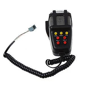 GTP 100W 7 Tone Partol Car Truck Siren Emergency Sounds Electric Horn with Mic PA Microphone Speaker System Amplifier Megaphone Fire Ambulance Hooter Traffic Sound