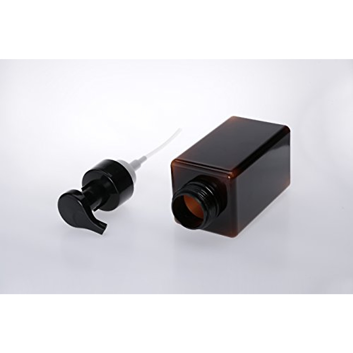 UVIVIU 450ml(15oz) Plastic Foaming Soap Dispensers, Refillable Foam Hand Soap Dispenser Pump Bottle for Liquid Soap Shampoo Bathroom Kitchen Sink (Brown 2 Pcs)