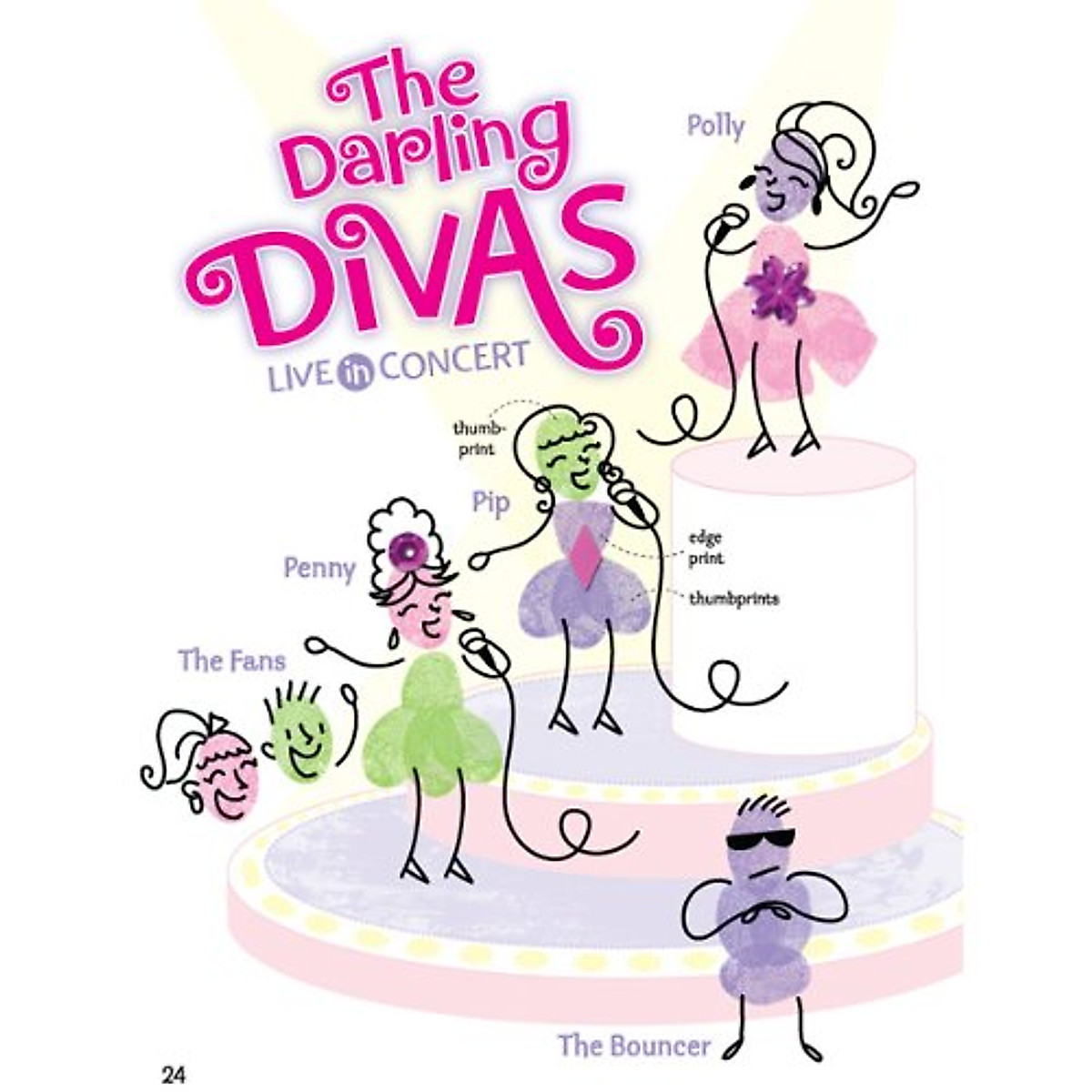 Klutz Fingerprint Fabulous: Create Sweet and Sparkly Thumbprint Art Craft Kit