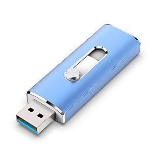 USB C Flash Drive Aiibe 128GB USB 3.1 Flash Drive Dual Drive USB Type-C Thumb Drive 128GB 128G USB C Drive Speeds Up to 350MB/s - Blue