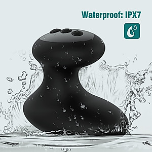 Personal Massager Wand - 10 Patterns Cordless Powerful Vibration Massager - Men & Women - Body Neck Tension Relief, Muscle, Soreness-Black