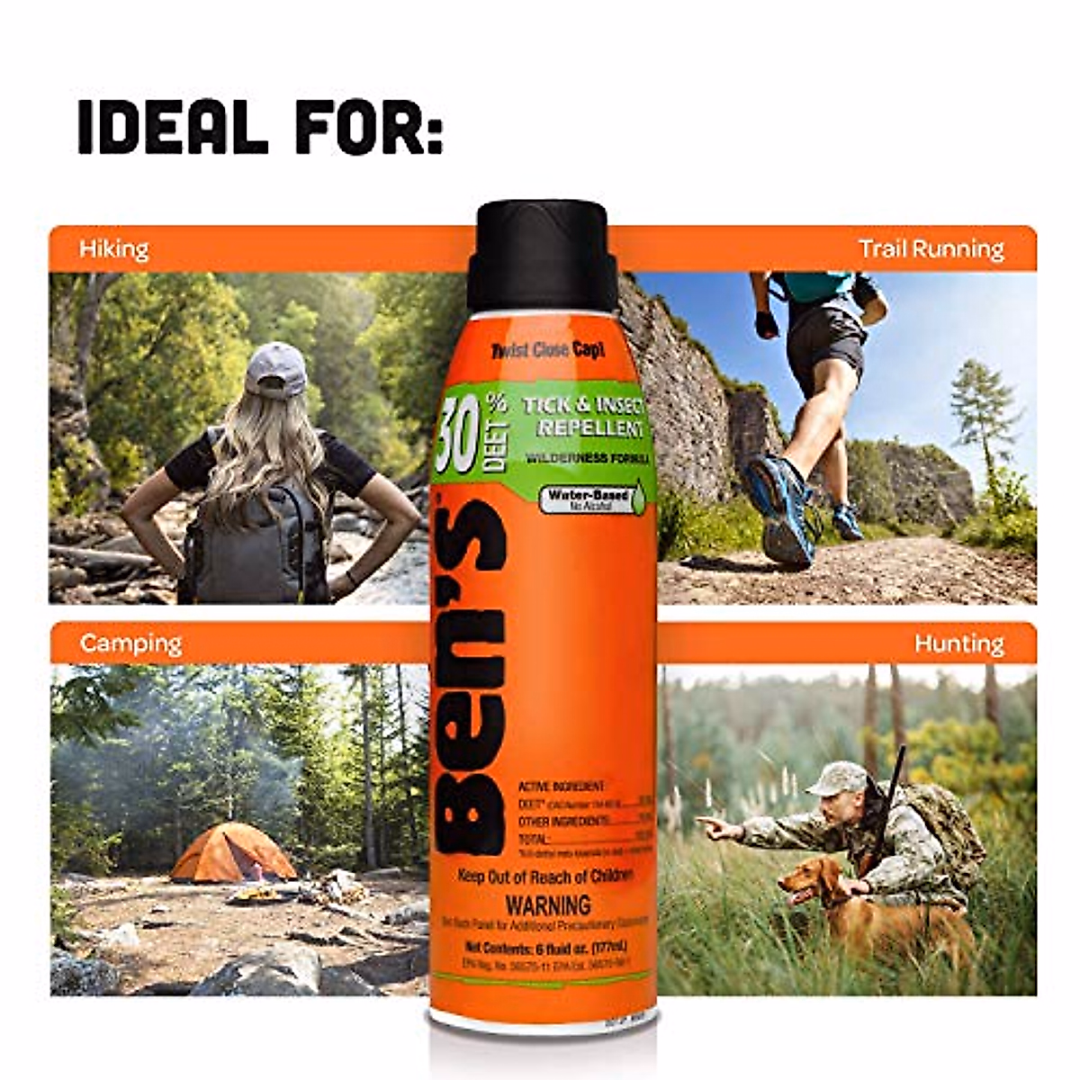 Ben's Tender 0006-7178 6OZ 30% Deet Repellent, eco-spray, single item