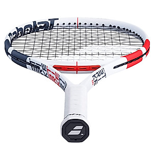 Babolat Pure Strike 100 Tennis Racquet Racquet - Strung with 16g White Babolat Syn Gut at Mid-Range Tension (4 3/8" Grip)