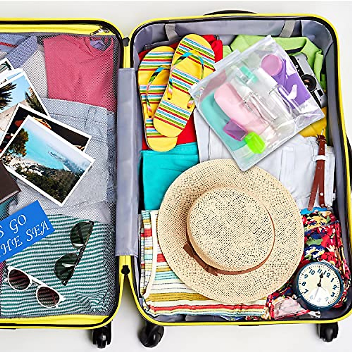 sowinlar 12 Pack Travel Bottles Set for Toiletries，TSA Approved Silicone Leak Proof Refillable Travel Containers, Squeezable Travel Kit,Travel Size Bottles for Toiletries Shampoo Soap 3 oz