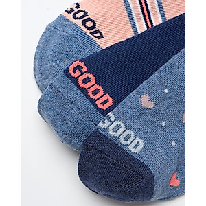 Life is Good Women's Socks - Novelty Crew Cut Socks (3 Pack), Size Shoe Size: 4-10, Navy