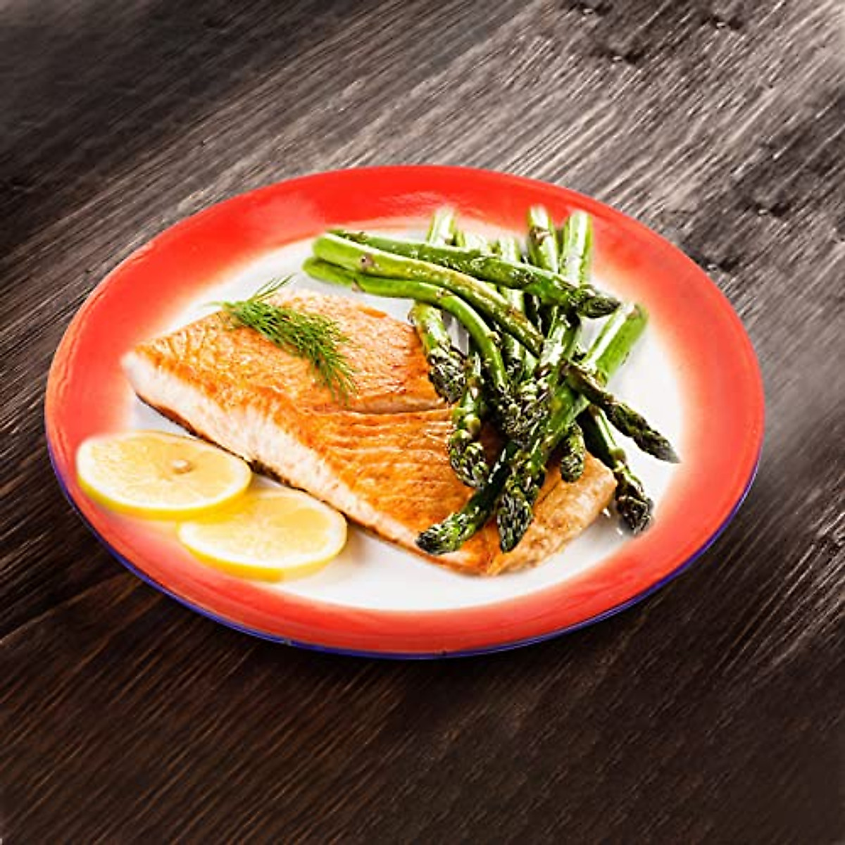 Hemoton 3pcs Vintage Enamel Plate Fruit Plate Enamel Fruit Platter Vintage Salad Plate Enamel Washing Platter Vintage Enamelware Serving Platter (20cm/ 8inch)