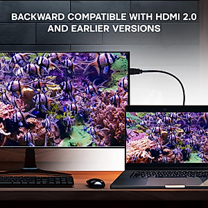 SatelliteSale Digital High-Speed 2.0 HDMI Cable 4K/60Hz 18Gbps PVC 2160p Black Cord Universal Wire 12 feet