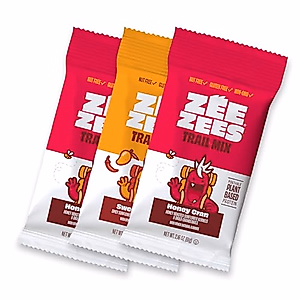 Zee Zees Trail Mix Variety Pack, 20 Count, Gluten Free, Kosher, Nut Free, Vegetarian, Low Sodium