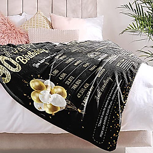 Yomaisky 90th Birthday Gifts for Women Men 1933 90th Birthday Blanket Gift for Mom Dad Grandparents 90 Year Old Birthday Gift Idea for Grandparents 90th Birthday Decorations Blanket 60x50Inch