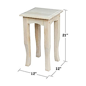International Concepts 21-Inch Tea Table, Unfinished