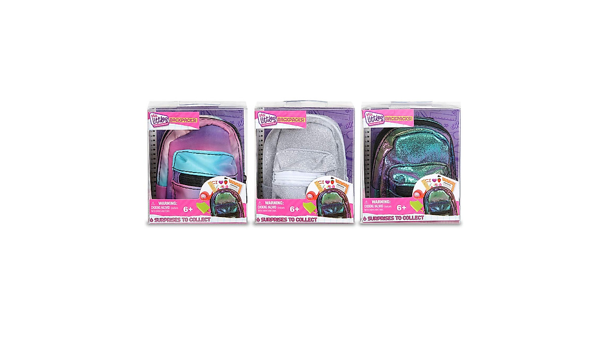 Real Littles Micro Backpacks 3-Pack with 18 Surprises - Collectible & Fun