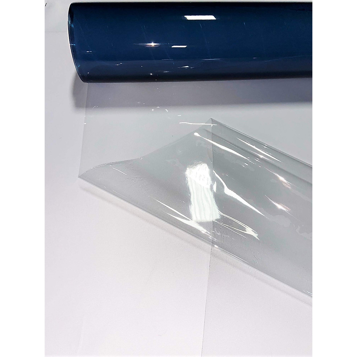 Clear Marine Vinyl 20 Gauge Double Polished 54 Inches Wide by 5 Yards