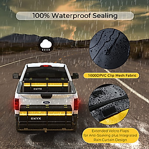 Hitch Cargo Carrier Bag - KYX 15 Cubic Feet Hitch Mount Vehicle Cargo Carrier Bag Car Pickup Truck 100% Waterproof, Anti-Tear 1000D PVC Fabric, Integrated Rain Curtain, Reinforced Straps (59" 18" 24")