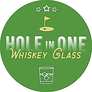 National Etching Hole in One Golf Whiskey Glass