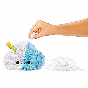 Fluffie Stuffiez Cloud Small Collectible Feature Plush - Surprise Reveal Unboxing with Huggable ASMR Fidget DIY Fur Pulling, Ultra Soft Fluff