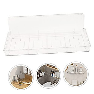 Cabilock 2pcs Wall-Mounted Storage Box Adhesive Shelf Wall Shelves Wall Mount Organizer Shelf for Wall Clear Shelf Wall Mounted Storage Shelf Wall Shelves for Wall Shelves for Storage
