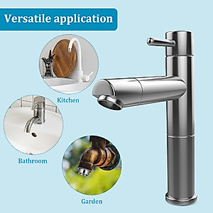 Uonlytech 8pcs Faucet Adapters Water Purifier Faucet Adapters Kitchen Aerators Adapters Faucet To Hose Adapters