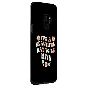 Galaxy S9 MIYA Personalized Name Beautiful Day MIYA Birthday Case