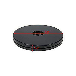 Geesatis 4 Pcs Acrylic Lazy Susan 4 inch Turntable Organizer Rotating Revolving Display Base,Smooth Swivel Plate for Display Base Turn Dining Table