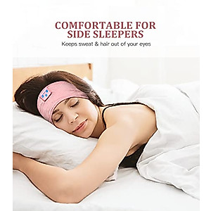 Perytong Bluetooth Headphones for Sleep, Sleep Headphones Headband Soft Sleep Earbuds Bluetooth Headband Headphones,Gifts for Women Sister Mothers Day Birthday Valentine's Day