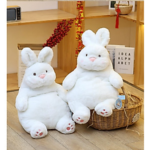 Alwoligag Rabbit Stuffed Animal Plush Toy, Rabbit Anime Body Pillow, Kawaii Plush Stuff Animal, Big Plushie Stuffed Dog Squishy Pillow Gifts for Boys Girls (24")