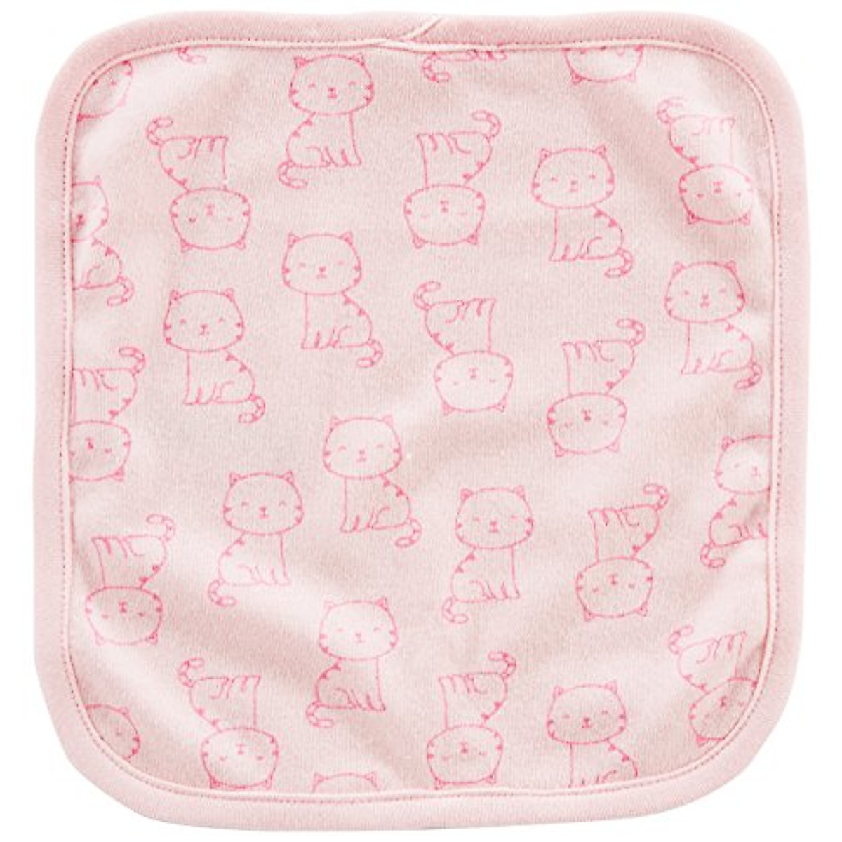 Simple Joys by Carter's Baby Girls' 8-Piece Towel and Washcloth Set, Pink/White, One Size