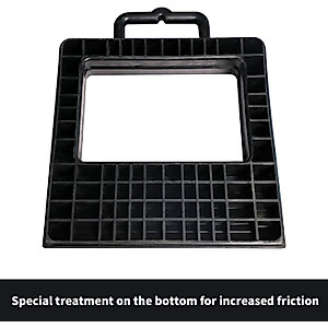 Tory Carrier Wheel Stopper Rubber Pallet Jack Truck Chock Heavy Duty Pallet Jack 14.2" Length x 11.4" Width x 2" Height