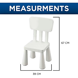 home stuff Children's chair, Kids Chair, in/outdoor/, Lightweight, Easy to Clean, white