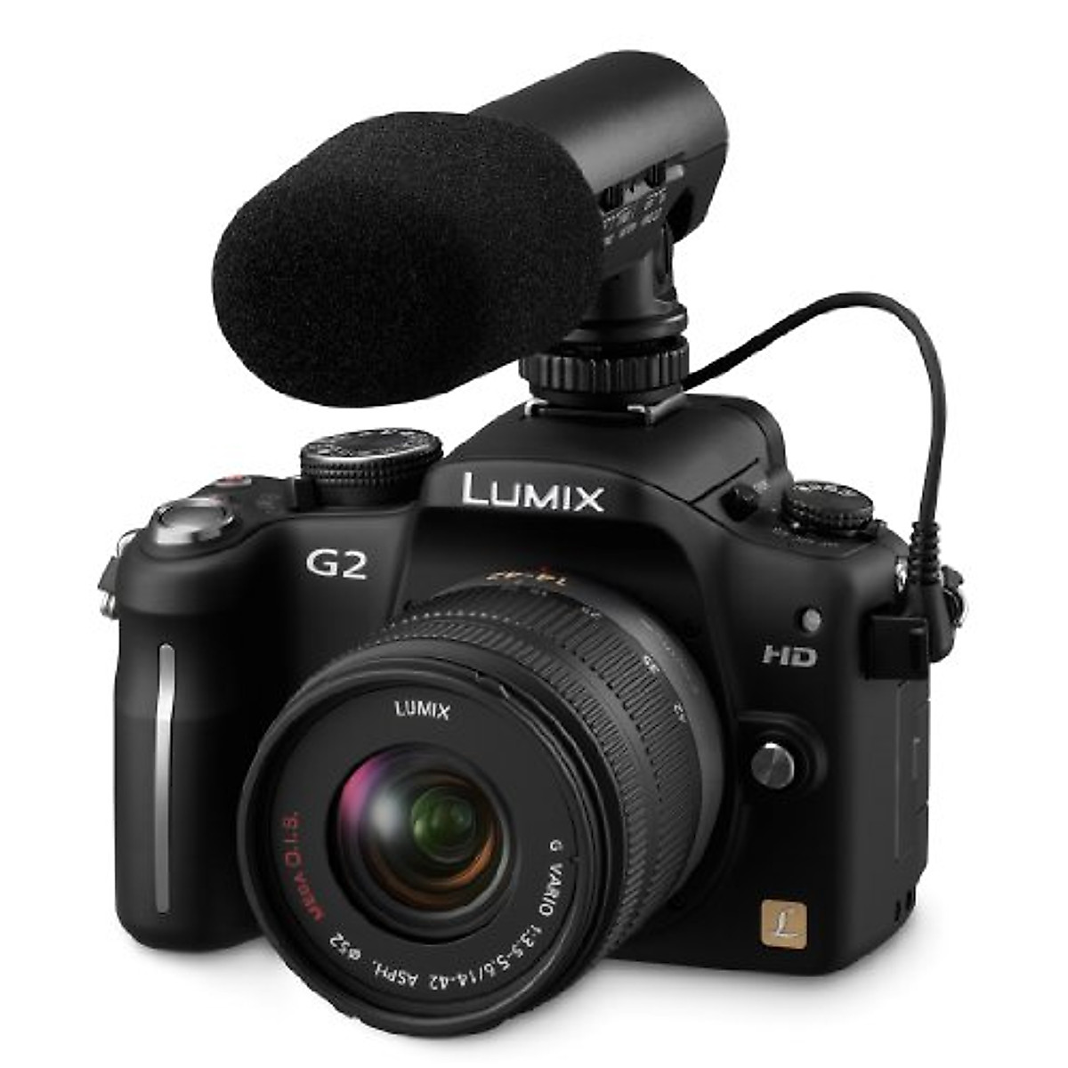 Panasonic Lumix DMC-G2 12.1 MP Live MOS Mirrorless Digital Camera with 3-Inch Touch Screen LCD and 14-42mm Lumix G VARIO f/3.5-5.6 MEGA OIS Lens (Black)