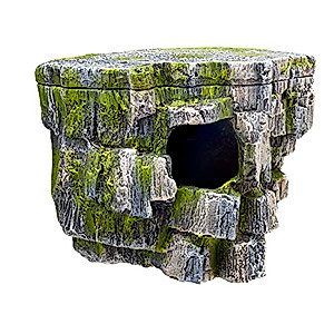 Zilla Vertical Décor Rock Cave 8.75 x 5.875 x 7.25",Grey