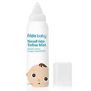 Frida Baby NoseFrida Saline Mist Spray, Baby Saline Nasal Spray, Nasal Spray Decongestant to Soften Nasal Passages, Baby Saline Spray for Congestion Relief, 3.4 fl.oz.