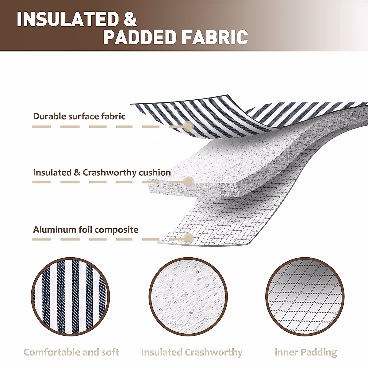 Tirrinia Single Wine Cooler Bags - Insulated & Padded Portable Wine Gift Tote Carrier for Travel, BYOB Restaurant, Wine Tasting, Party, Great Gift for Wine Lover, Blue Stripe