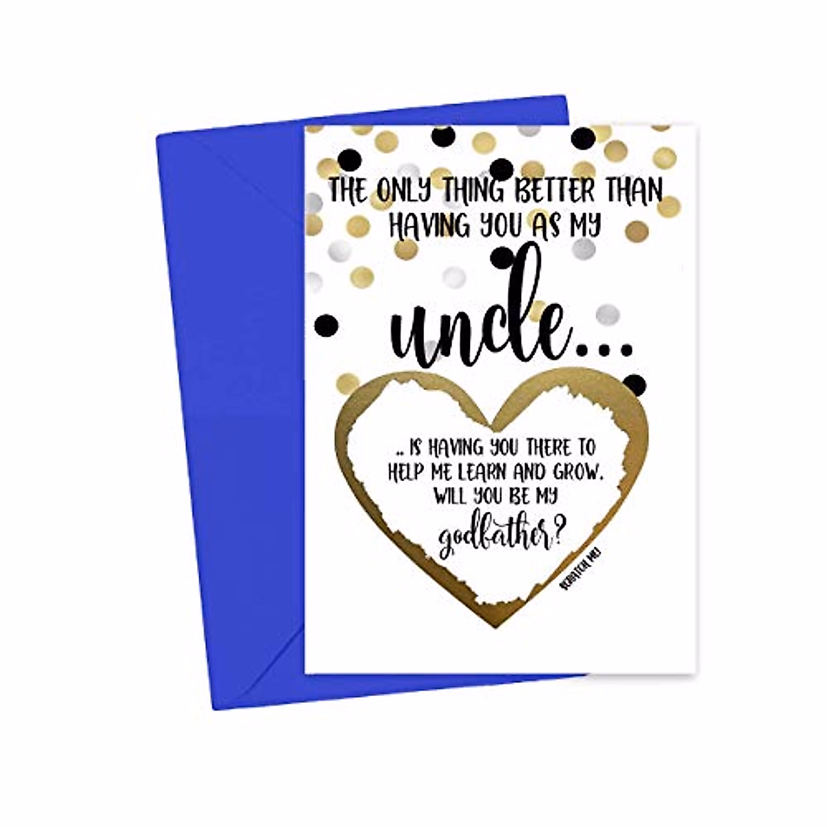 Will You Be My Godfather Scratch Off Card for Uncle, From Niece Nephew, Godparent Proposal Scratch Off Card (Uncle Godfather)