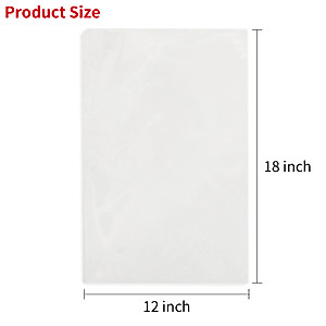 Yotelab 12x18 Inch Cellophane Bags, 20Pcs Clear Cellophane Gift Bags