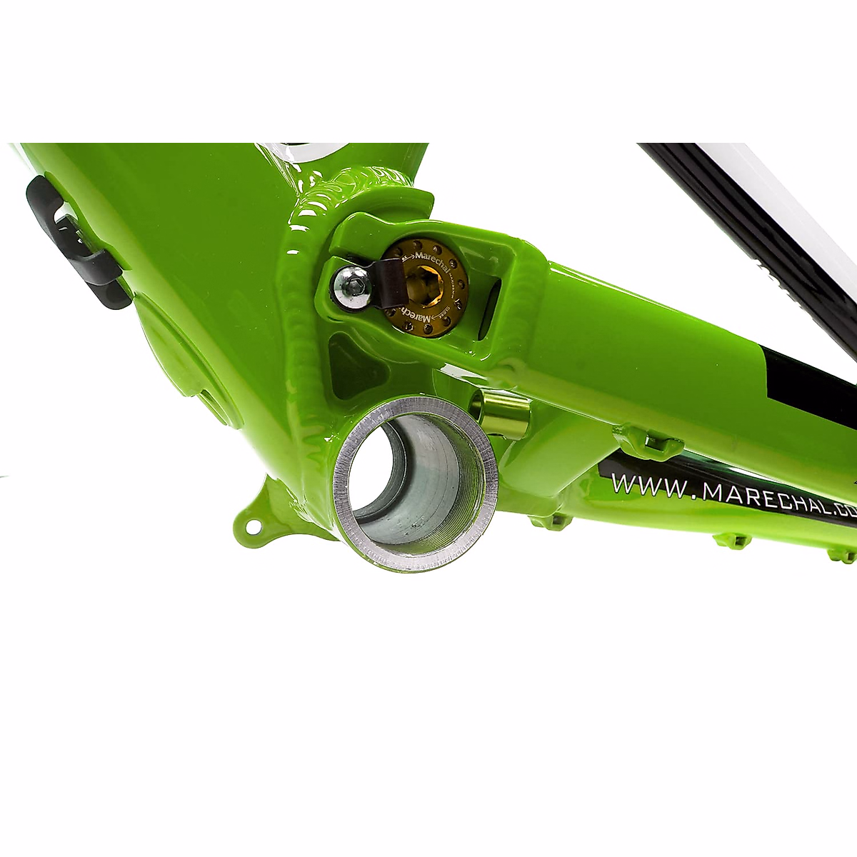 SwishTi Marechal Sollers Mountain Bicycle Bike Frame for All Mountain/Enduro/Free Ride use w/Rockshox Shock in 26"/27.5" (Green, 27.5")