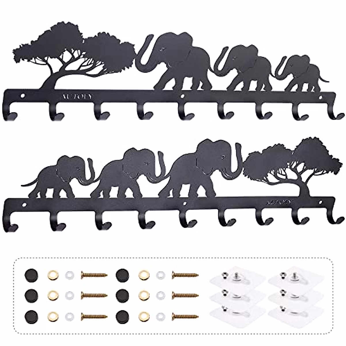Autoly, Coat Rack Wall Mount Door Hanger Hook is Installed Against The Wall, and Coat Hanger Wall can Tidy up The Room. Coat Hooks Wall mounted9 Hooks 2 Pieces