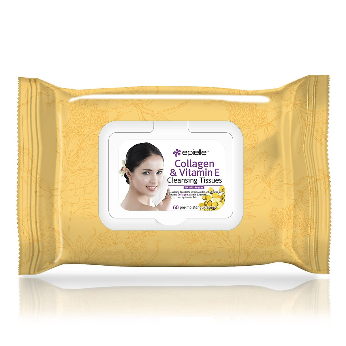 Epielle OG Makeup Remover Cleansing Wipes | Gentle for All Skin Types | Daily Facial Towelettes | Ideal Beauty Gift, Spa Day Set | 4-Pack | Korean Skincare