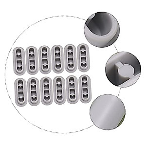 CRILSTYLEO 12pcs toilet gasket replacement toilet seat toilet seat cushion toilet attachment toilet accessories sitz bath for toilet seat Toilet Bumper Anti- Gaskets Mute plastic repair kit