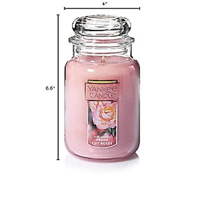 Yankee Candle Fresh Cut Roses and Vanilla Cupcake Scented 22oz Large Jar Candles (2-Pack)
