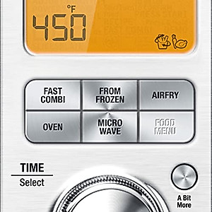 Breville Combi Wave 3-in-1 Microwave, Air Fryer, and Toaster Oven, Brushed Stainless Steel, BMO870BSS1BUC1