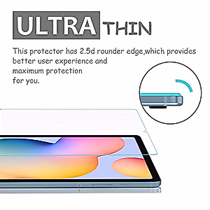 Watana [2-Pack Screen Protector for Samsung Galaxy Tab S6 Lite 2022/2020,10.4 Inch (SM-P613/SM-P619/SM-P610/SM-P615), Tablet Tempered Glass Film Compatible with S Pen, [Scratch Resist] [Bubble-Free]
