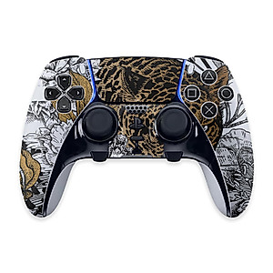 MightySkins Skin Compatible with PS5 DualSense Edge Controller - Bronzed Leopard | Protective, Durable, and Unique Vinyl Decal wrap Cover | Easy to Apply & Change Styles | Made in The USA