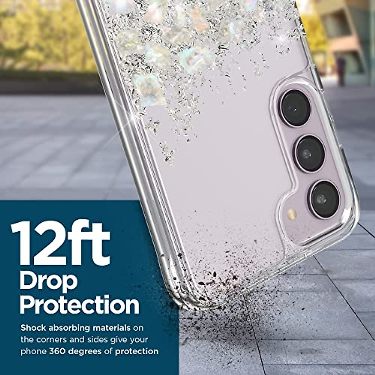 Case-Mate Samsung Galaxy S23 Plus Case [6.6"] [12FT Drop Protection] [Wireless Charging] Touch of Pearl Phone Case for Samsung Galaxy S23 Plus - Cute Sparkle Mother of Pearl Case w/Anti-Scratch Tech