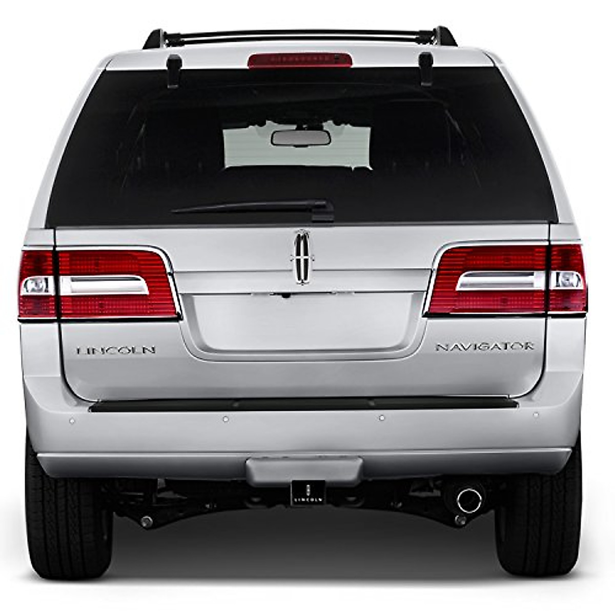 iPick Image, Compatible with - Lincoln Logo UV Graphic Metal Face-Plate on ABS Plastic 2 inch Tow Hitch Cover