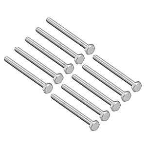 uxcell M4x50mm Hex Bolts 304 Stainless Steel Hexagon Screw Bolt 10pcs
